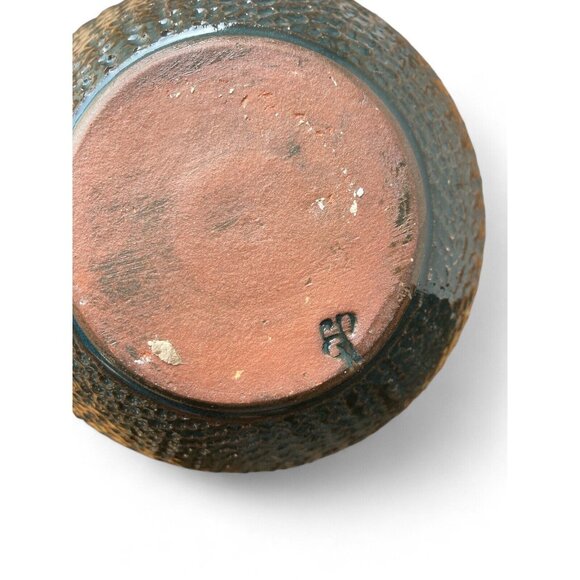 Handmade | Accents | Small Dark Blue And Brown Studio Pottery Pot ...